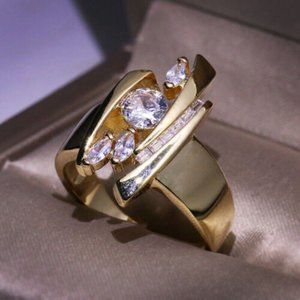 Jewelry | Womens Free Style Ring With Diamonds | Poshmark